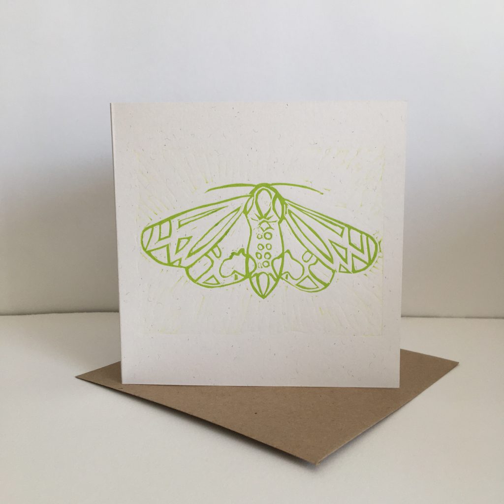 Lime Green Moth Card - RBSA