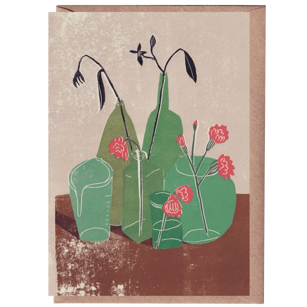 Still Life Carnations card - RBSA